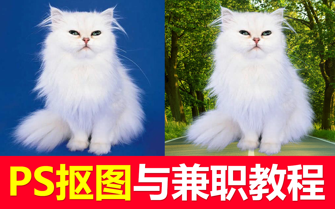 PS各种抠图接单赚钱【淘宝美工平面设计找工作设计兼职】