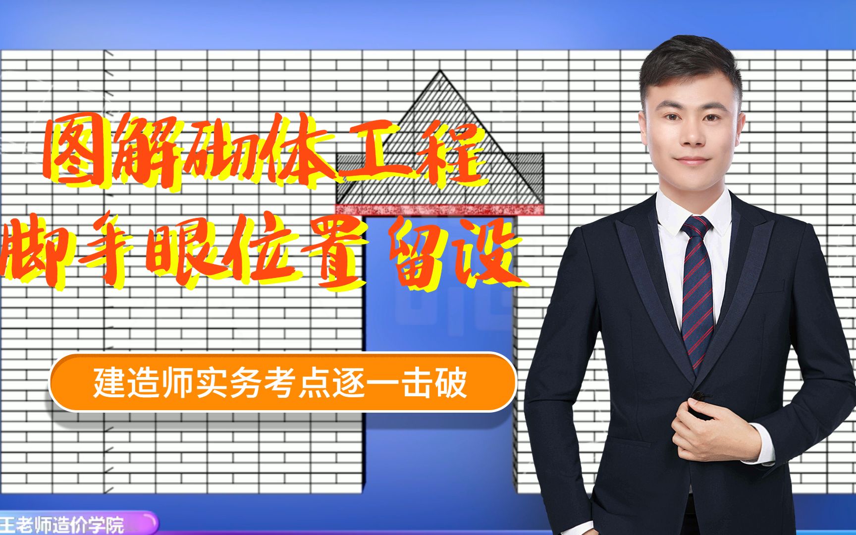 砖砌体工程有哪些位置不得设置脚手眼?脚手眼的留置~一级建造师