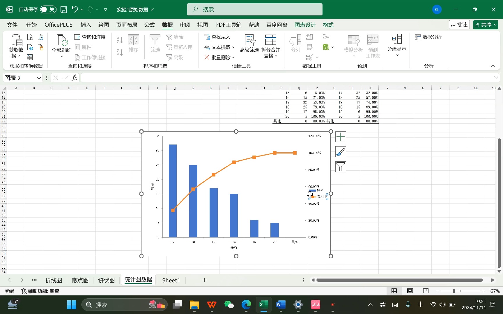 EXCEL作直方图