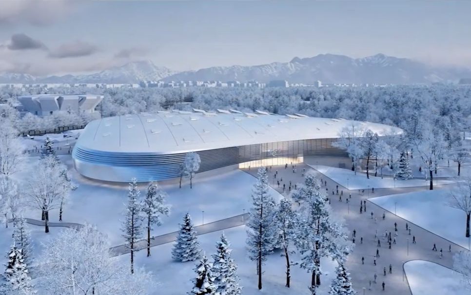 雪白而又圆润的体育建筑-国家速滑馆建筑概念方案