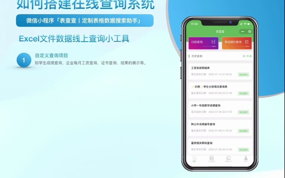 如何搭建自定义在线查询系统?网上查询平台?微信查询入口? #表查查 ...