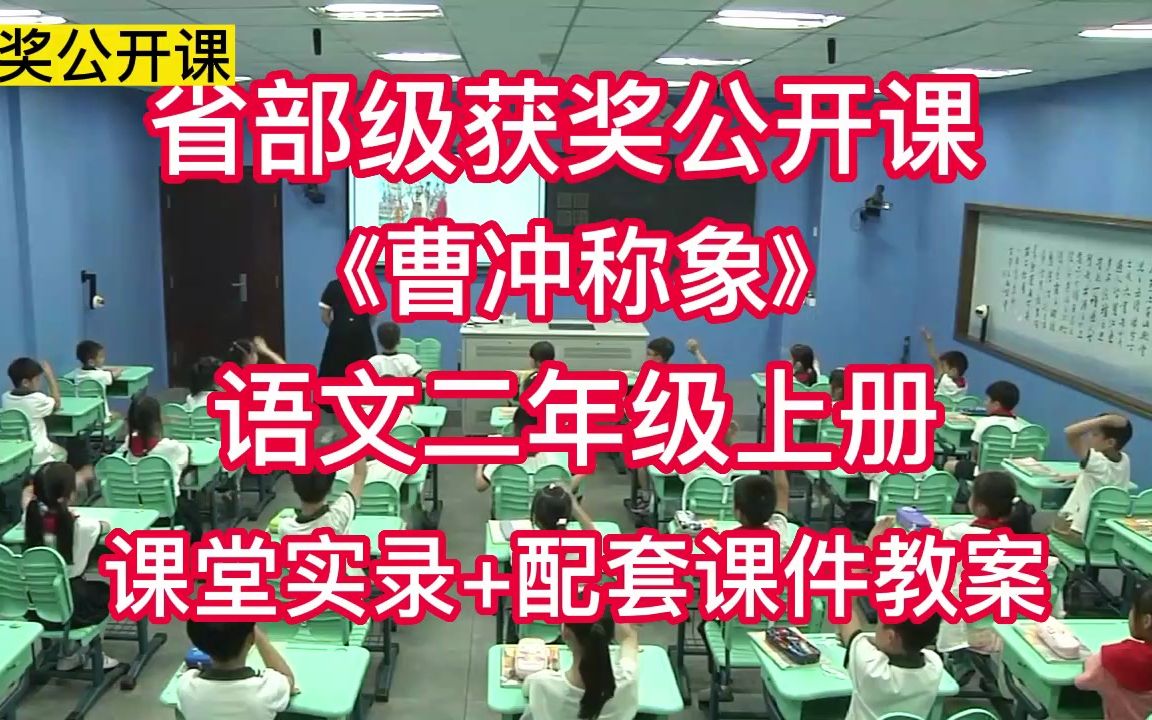 《曹冲称象》教师获奖优质公开课 比赛课课堂实录(有PPT教案)小学...