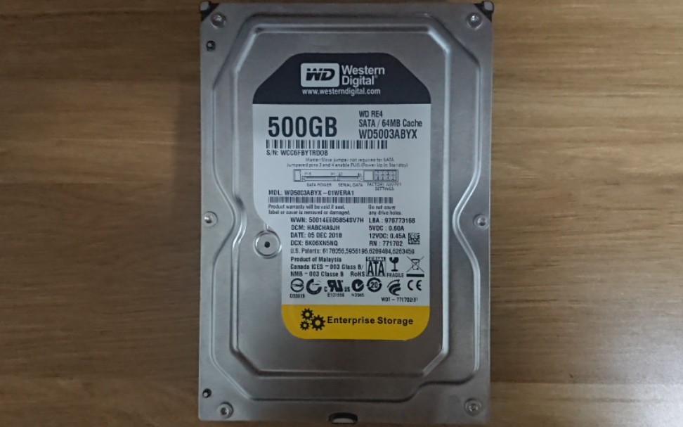 【测评】某宝上买的WD西部数据换标假盘清零盘3.5英寸机械硬盘500...