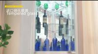 弧形三角柜实木欧式餐厅酒柜玻璃门墙角酒柜家用角落柜