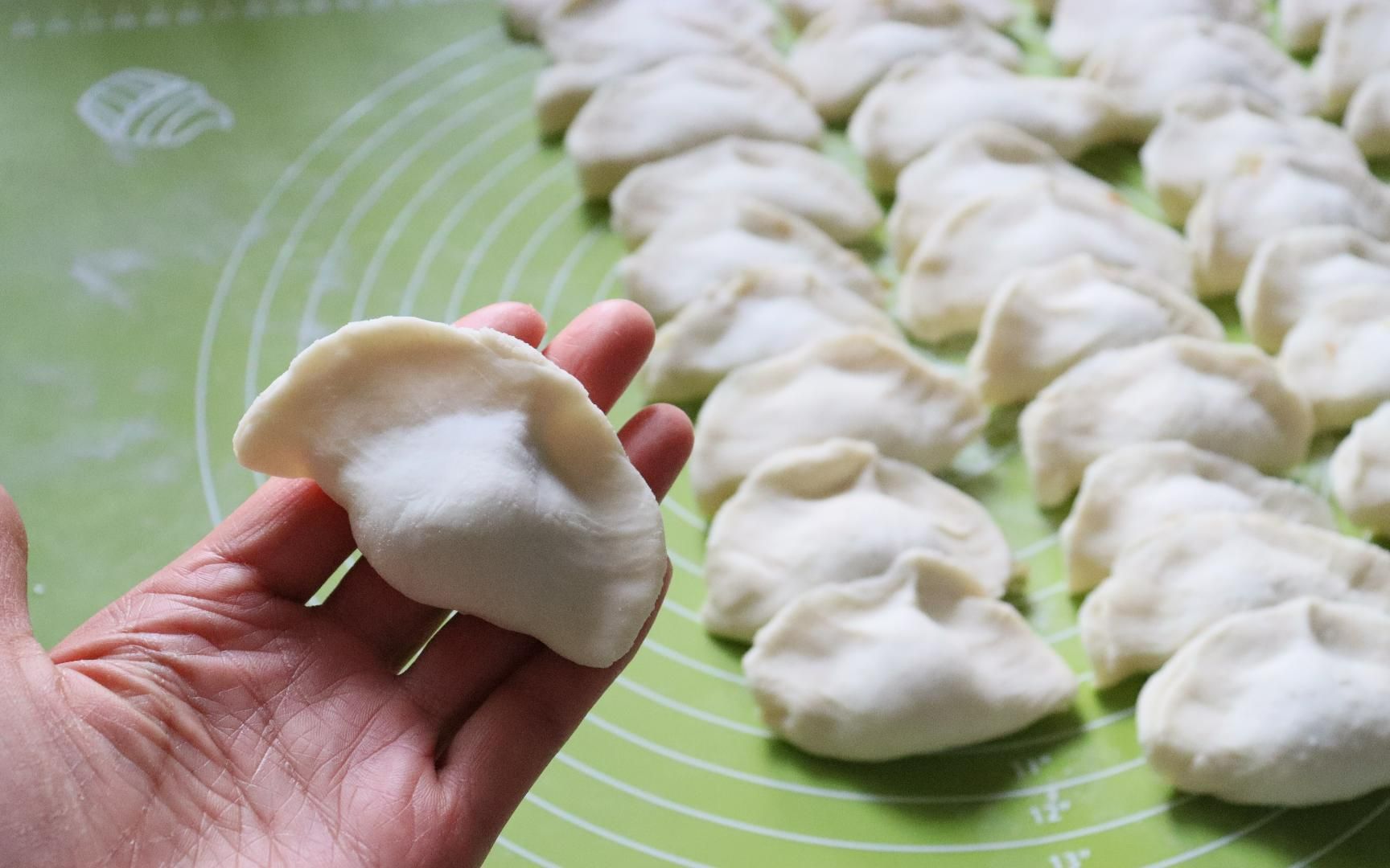 教你在家制作猪肉白菜馅儿的速冻饺子,10秒钟一个,好吃又简单