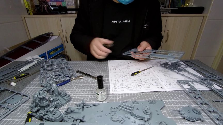 密苏里号战列舰模型最后一段,后续想看什么模型制作呢?ߘ�ߘ