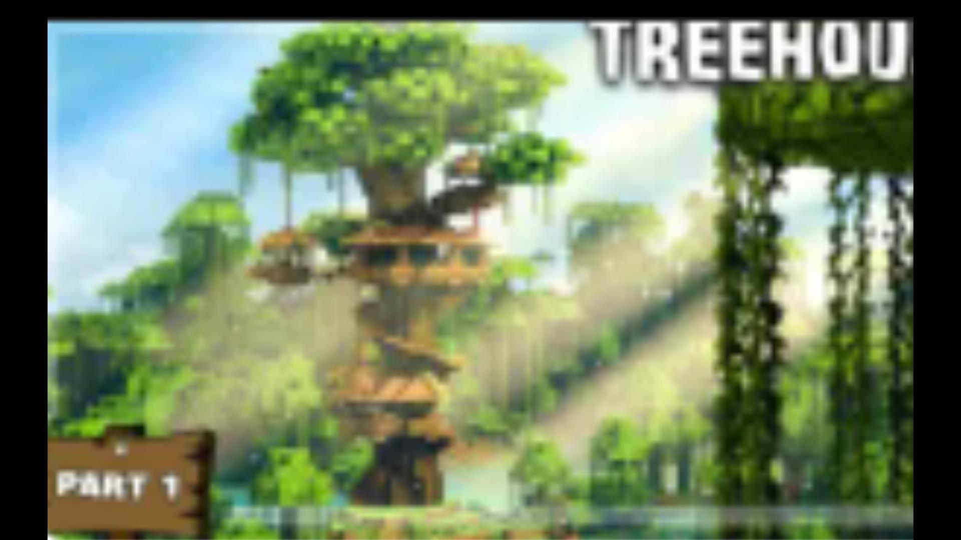 Minecraft:树屋蓝图分享_我的世界