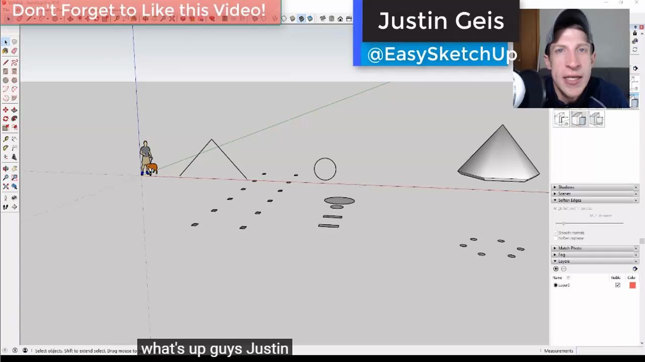 SKETCHUP EXTRUDE TOOLS TUTORIALS (EP6) - Extrude by Vector ...