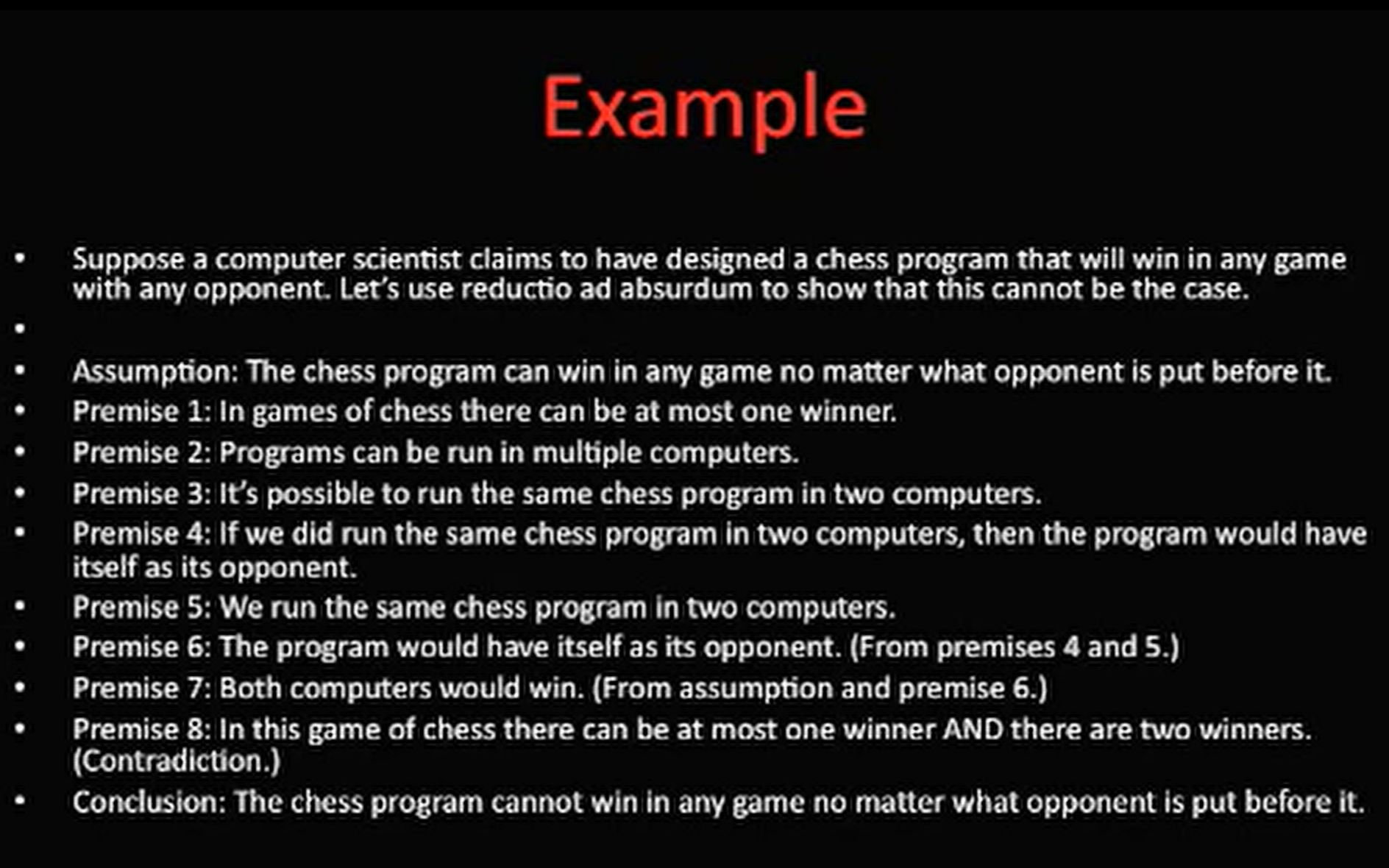 归谬法的英文书写格式