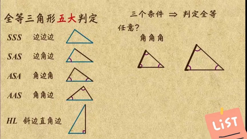 北师大 初二数学 全等三角形判定综合 #初中数学 #中考数学