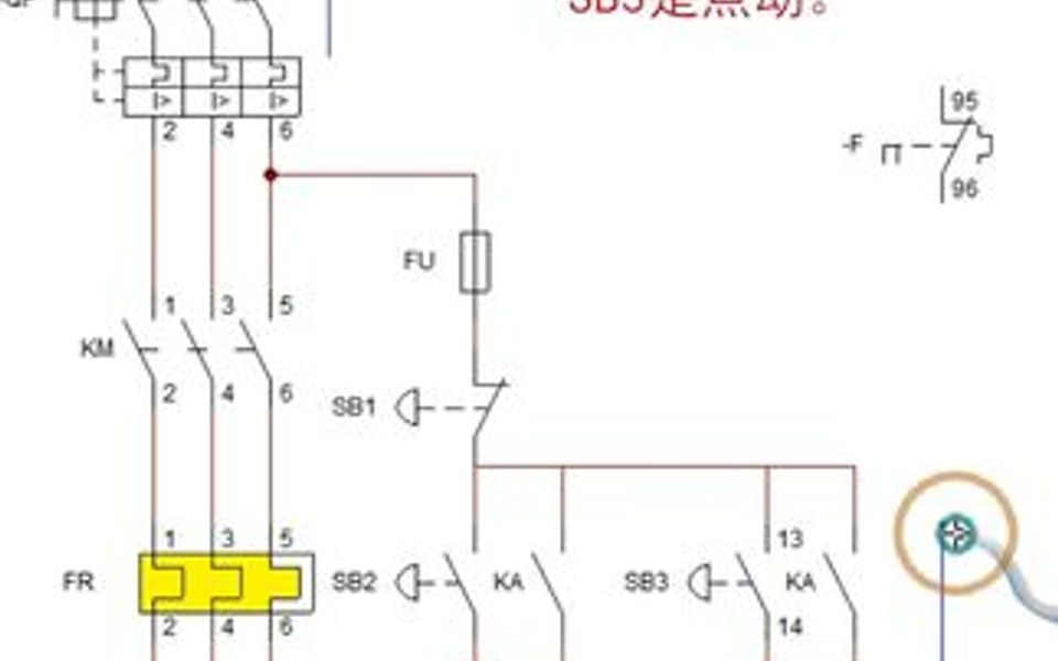 点动与长动(连续控制)的电动机控制电路