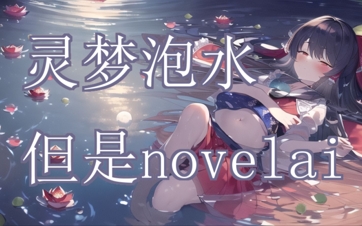 【AI绘画】NovelAI制作的灵梦泡水好康吗?