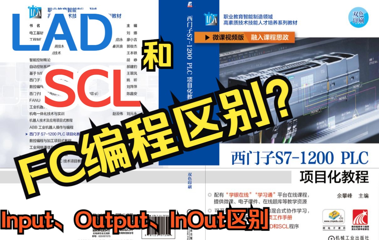 2-5 LAD和SCL语言中FC编程各有什么特点?Input、Output、InOut参数...