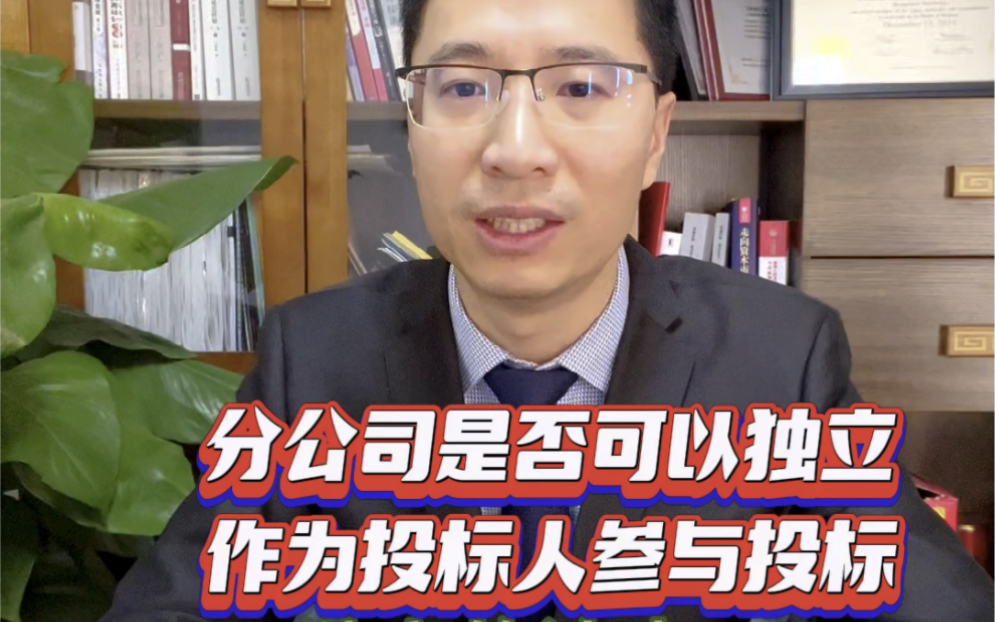 分公司是否具备独立投标主体资格#法律咨询 #律师 #招投标