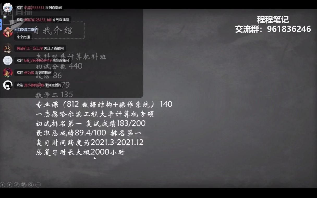 23哈尔滨工程大学哈工程计算机考研公共课讲座(南省学长/22年440分)