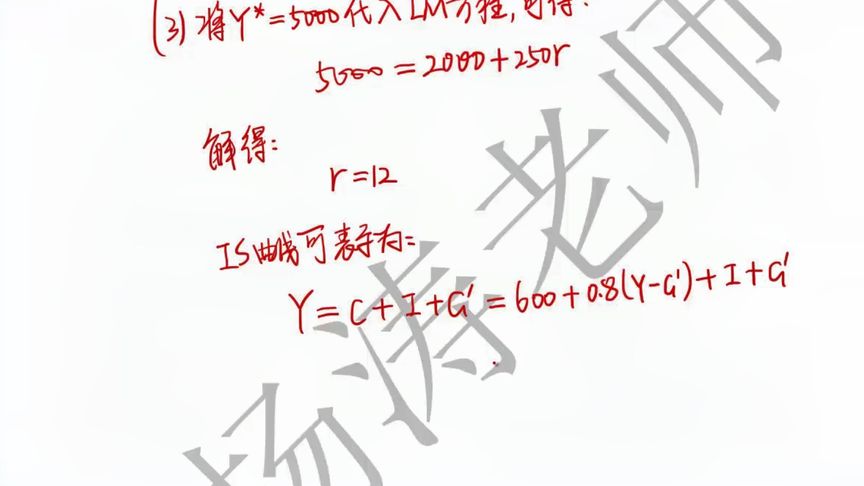 考研经济学考前冲刺-IS-LM模型