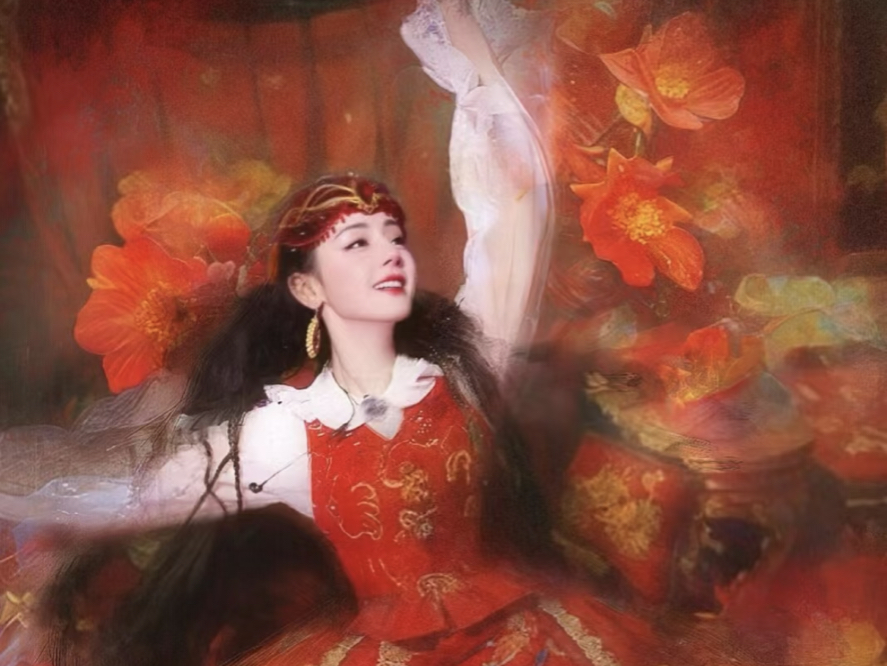 我看谁不知道迪丽热巴三登人民日报宣传片!恭喜中国春节申遗成功!...