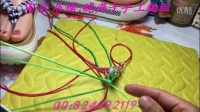 手工编织珠珠人字拖教程