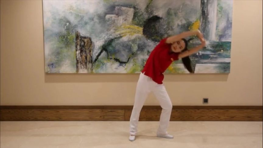 简单易学,带分解说明全身经络操健身操,煅炼十分钟,轻松一整天