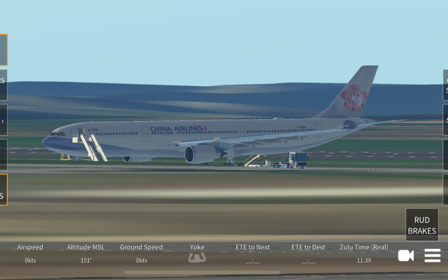 【现实航班 模拟飞行】中华航空CAL105航班模拟 台湾高雄机场—日本...