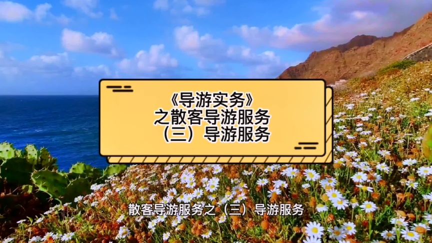 《导游实务》之散客导游服务(三)导游服务。#知识分享
