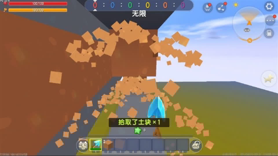 迷你世界:拼手速跑酷我把鼠标按的粉碎