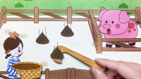 手绘定格动画:二次元吃播,用纸上美食治愈你 第628话 作为农场里的铲...