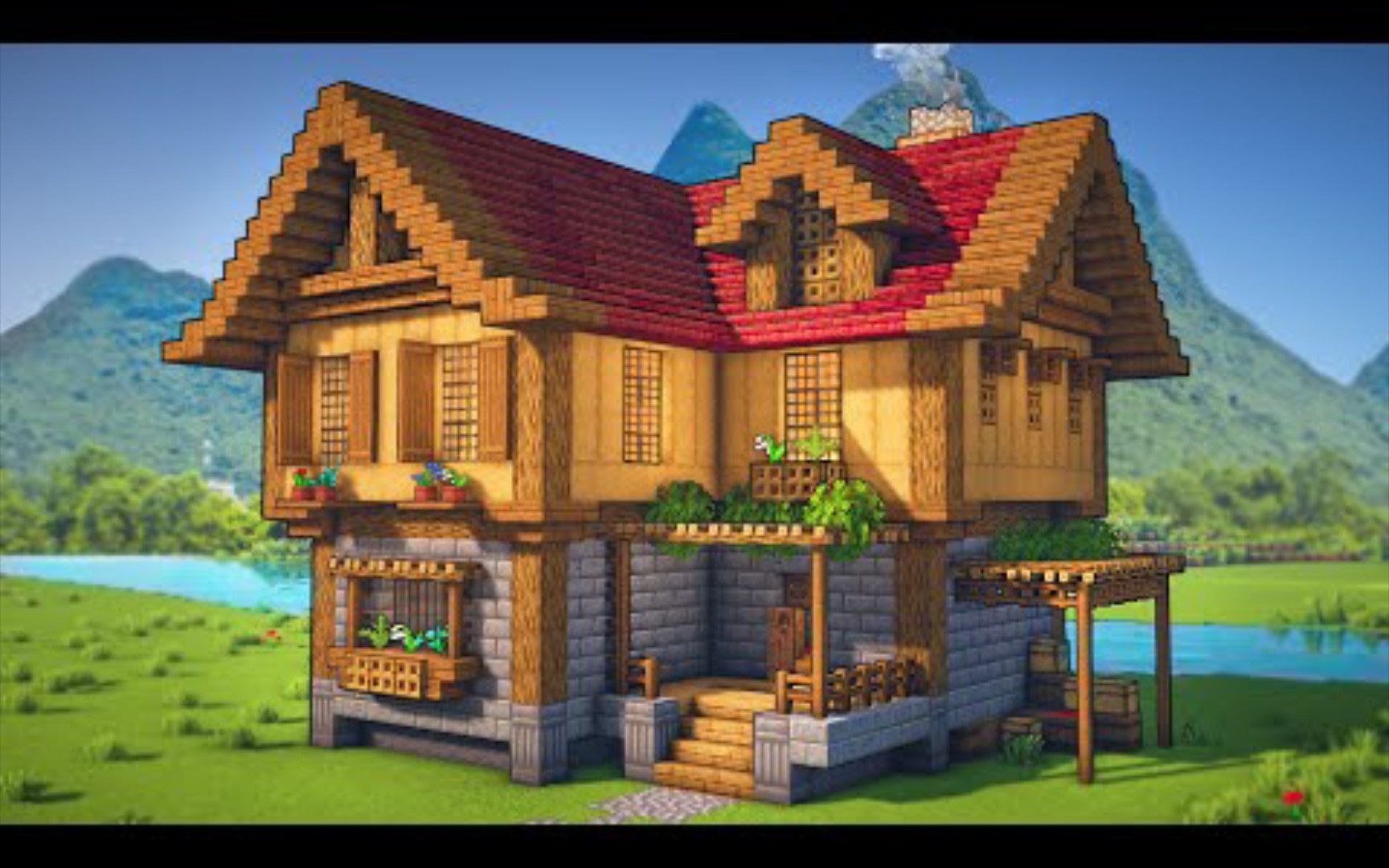 《我的世界》:如何建造大型生存木屋教程