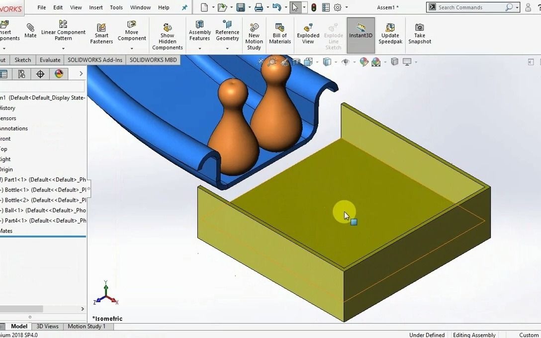 【教程搬运】Solidworks保龄球碰撞动画教程