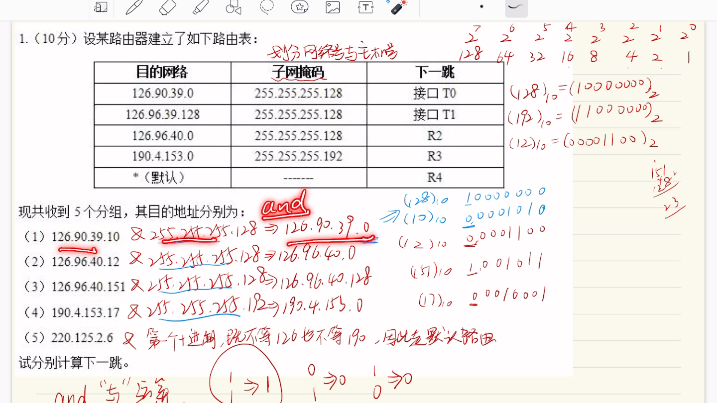 计算机网络原理_路由表