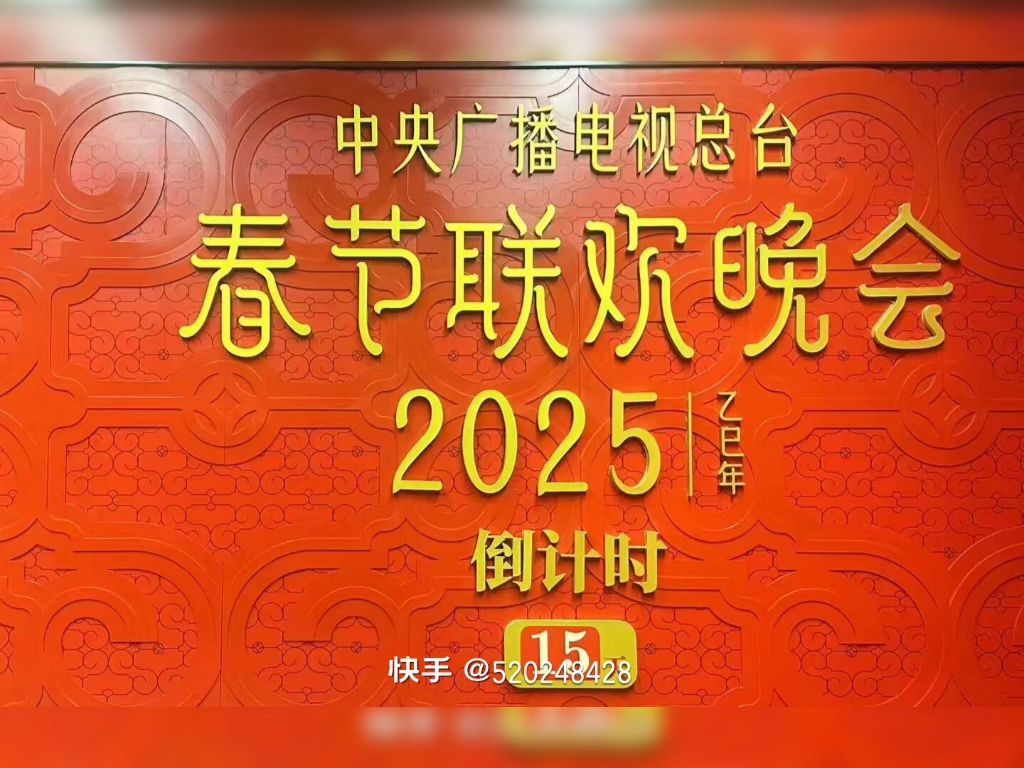 2025中央电视台春节联欢晚会 倒计时还有十五天