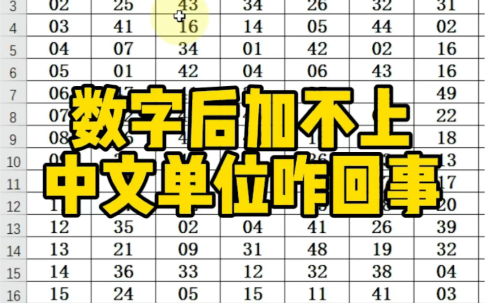 数字后面加不上中文单位咋回事?