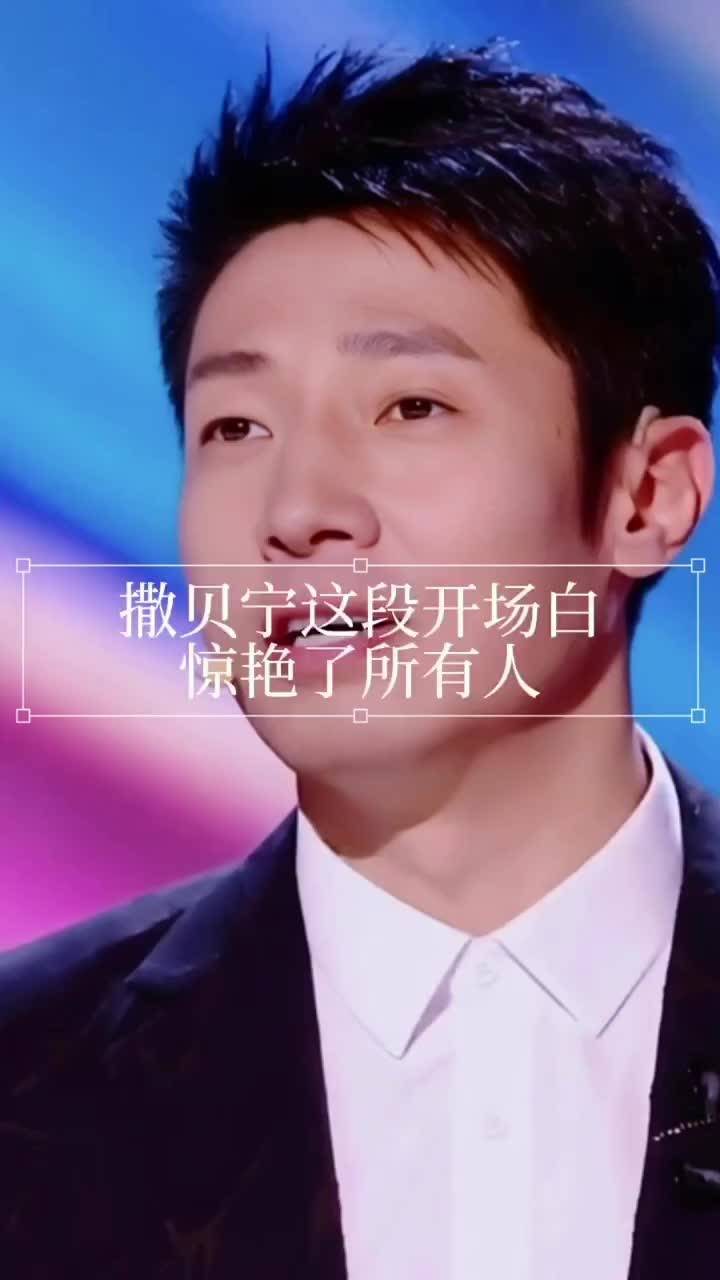 撒贝宁这段开场白,惊艳了所有人