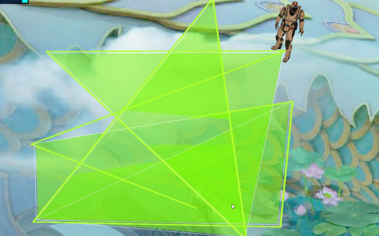 自制2.5d游戏预览12:通行区域绘制工具,有了跟随鼠标的辅助线,也有了...