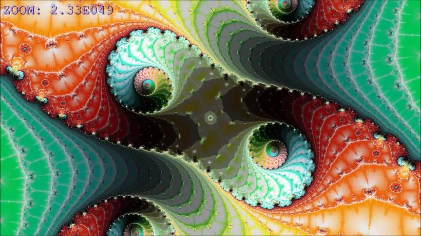 计算机图形作色点的放大竟能分解出无限宇宙?这叫分形几何!