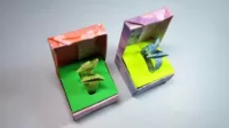 手工折纸, 戒指盒子的折法, 好有创意简单漂亮一学就会