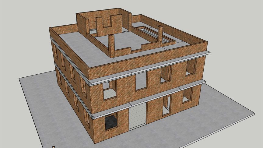 使用草图大师制作房屋模型