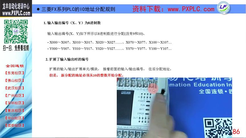 33.4.2三菱FX系列PLC的IO地址分配规则