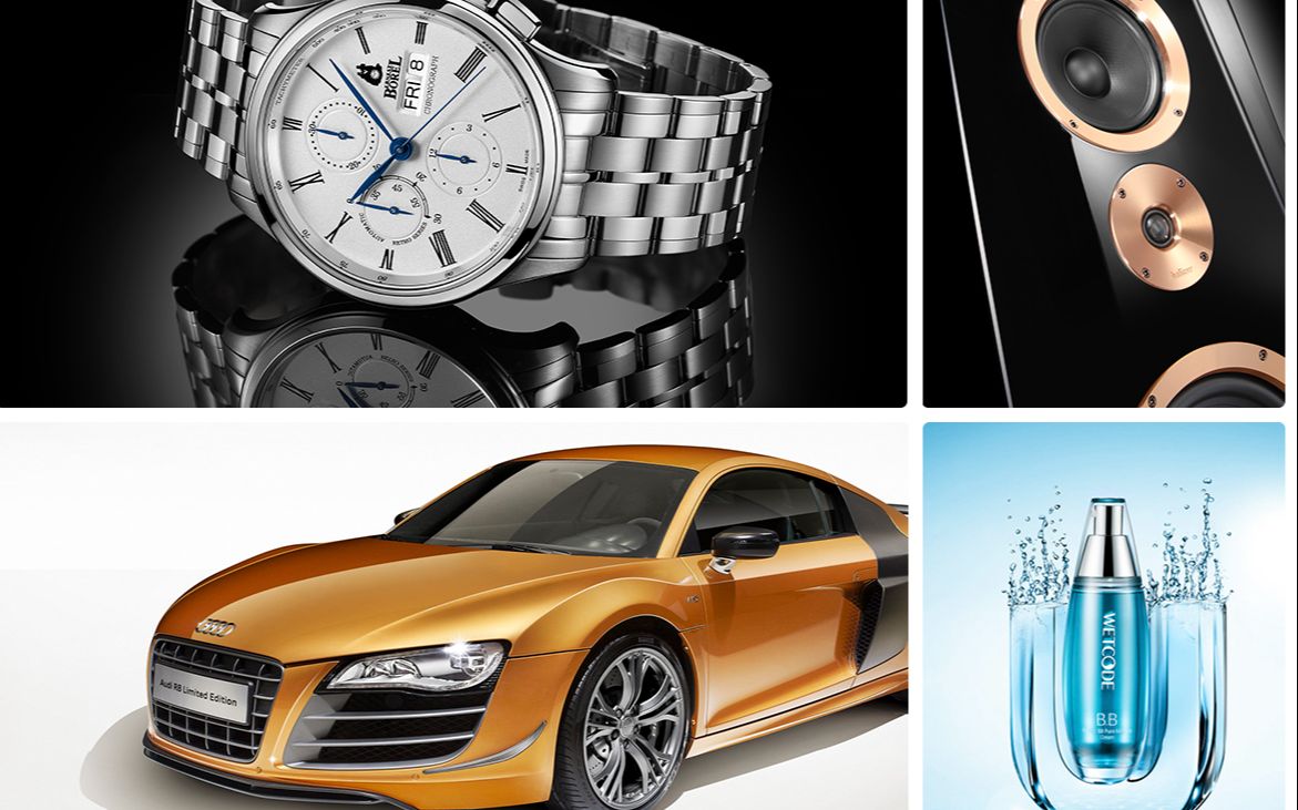 精雕细琢-从商业摄影到《4A广告级产品精修》全流程教学