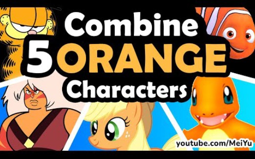 【动漫绘画】将五个橙色系角色组合起来,会是什么样子呢?