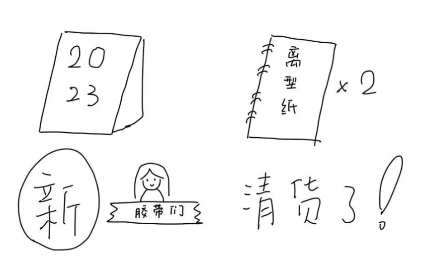 2022.12.7购物分享/新日历/新离型纸本/小司团清货/开贴准备!