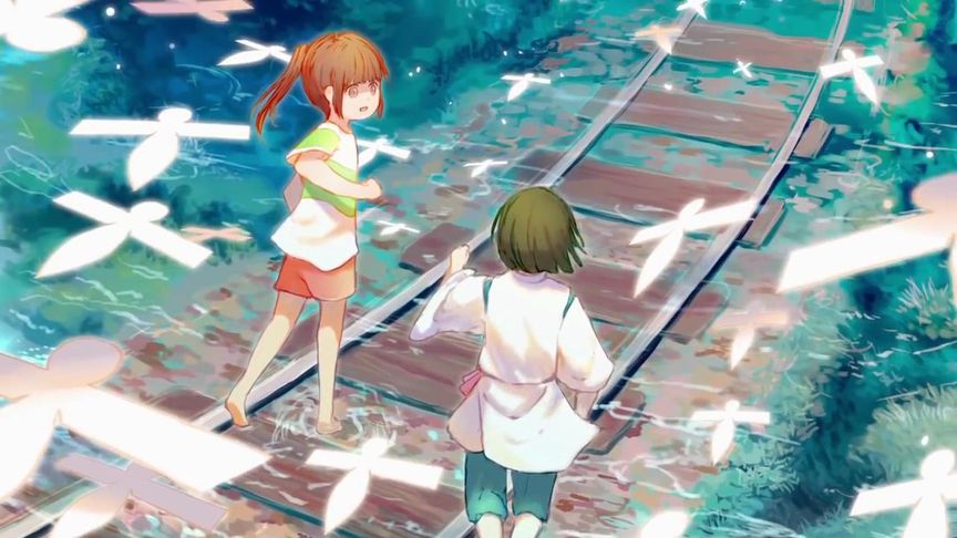 用SAI软件绘制的唯美千与千寻插画！看高手绘画过程绝对涨经验