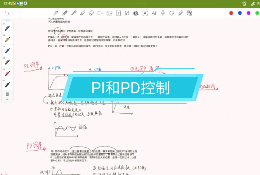 PI和PD控制参数的调节方法
