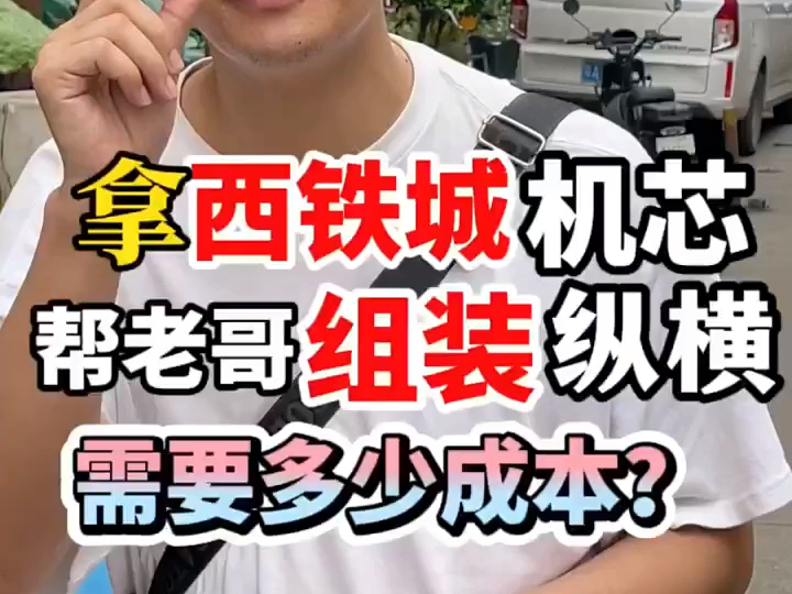 拿西铁城机芯组装一款手表 #组装手表 #手表组装 #手表控