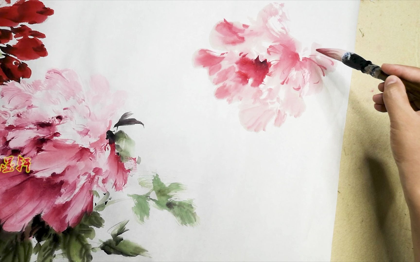 大写意国画牡丹不好画?我也不敢说简单,这灵动画法会画不会教