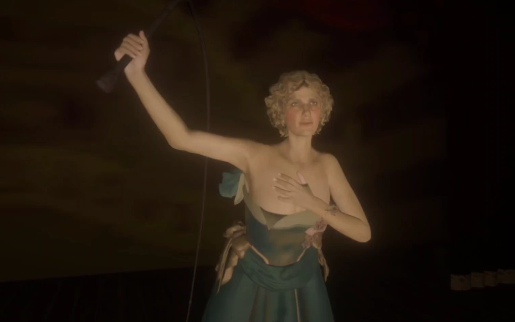 荒野大镖客2玛乔丽小姐表演事故