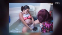 摄影师拍摄女子在家里水中分娩全过程