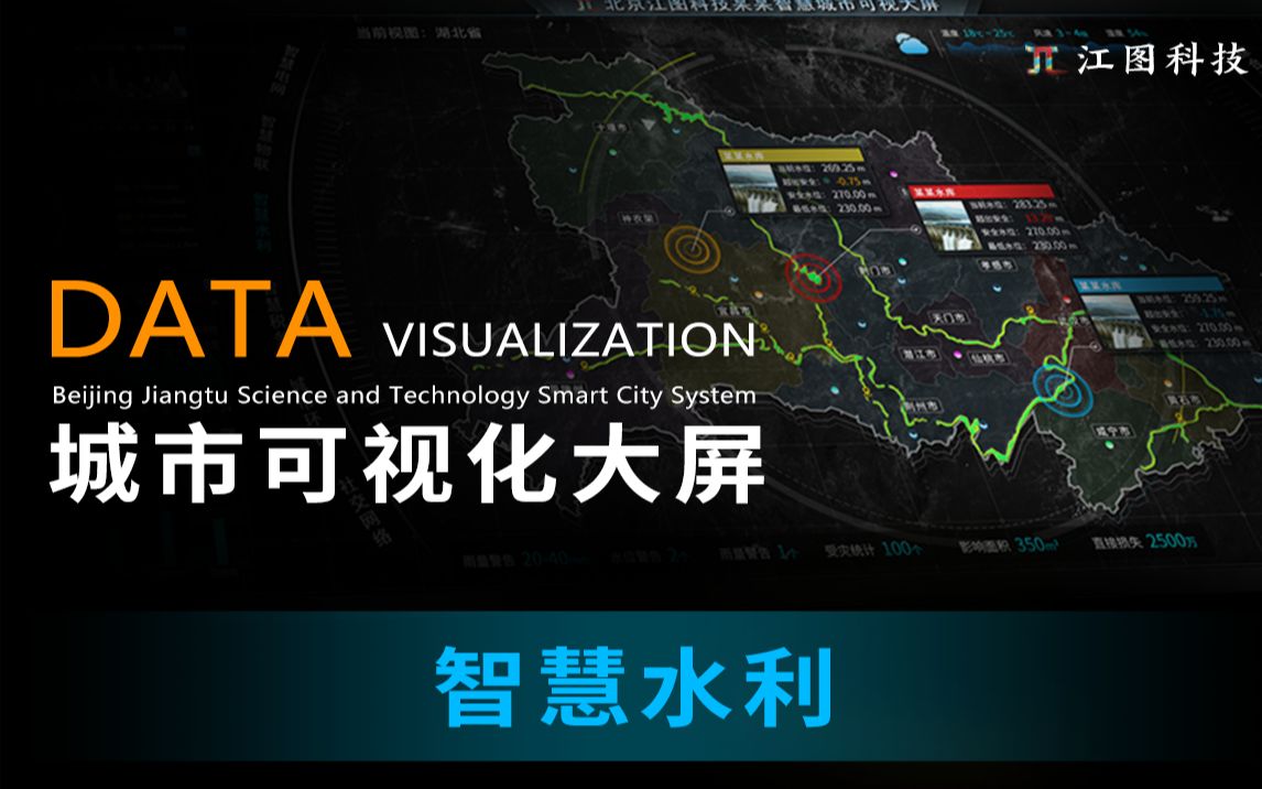 北京江图科技某某智慧城市可视化大屏-智慧水利