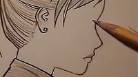 日本动漫漫画技法教程视频-如何画漫画中的脸)_标清