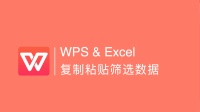 WPS如何复制粘贴筛选后的表格中的数据